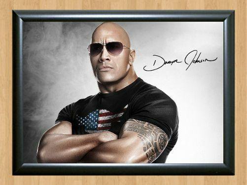 The Rock Dwayne Johnson Signed Autographed Photo Poster Print ...