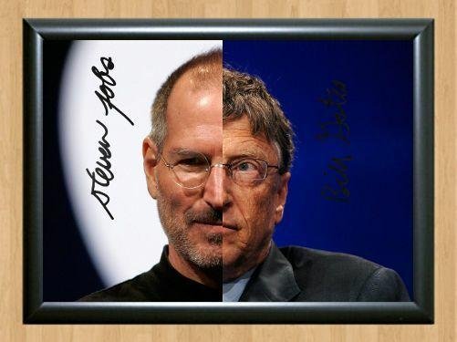 Bill Gates Steve Jobs Tech Signed Autographed Photo Poster Print ...