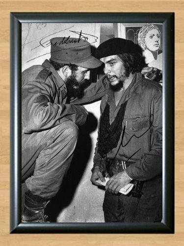 Che Guevara Fidel Castro Signed Autographed Photo Poster Print ...