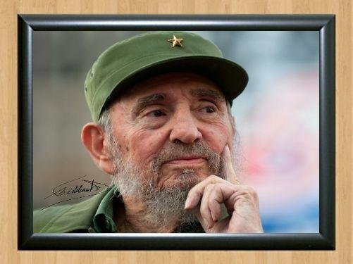 Fidel Castro Kastro Cuba Signed Autographed Photo Poster Print ...