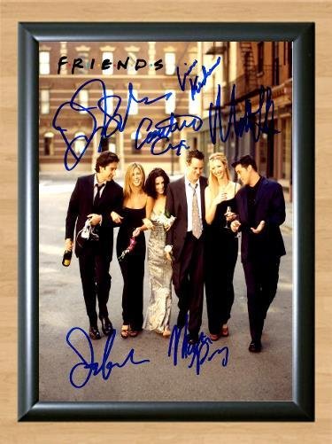 Friends Cast Signed Autographed Photo Poster Print Memorabilia A2 16 ...