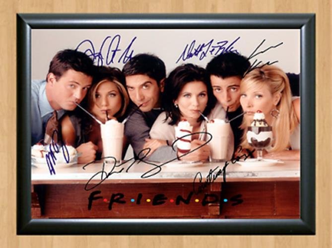 Friends Cast Signed Autographed Photo Poster Print Memorabilia A2 16 ...