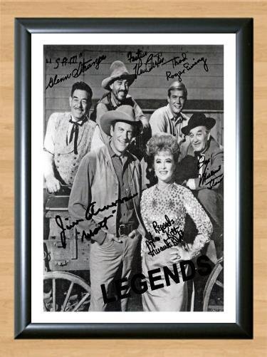 Gunsmoke Cast Signed Autographed Photo Poster Print Memorabilia A2 16 ...