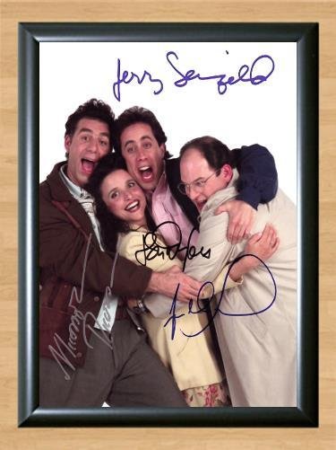 Seinfeld Cast Signed Autographed Photo Poster Print Memorabilia A2 16 ...