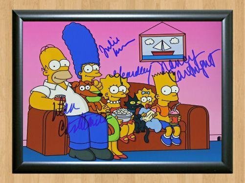 The Simpsons Cast Matt Groening Homer Signed Autographed Photo Poster ...