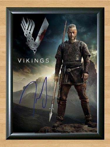 Vikings Travis Fimmel Signed Autographed Photo Poster Print Memorabilia ...