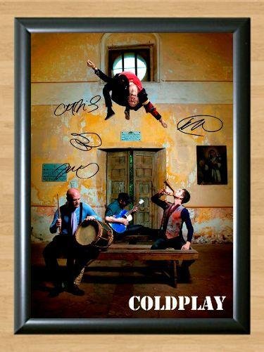 Coldplay Signed Autographed Photo Poster Print Memorabilia A2 16.5x23.4""