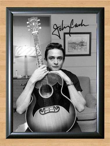 Johnny Cash Signed Autographed Photo Poster Print Memorabilia A2 16 ...