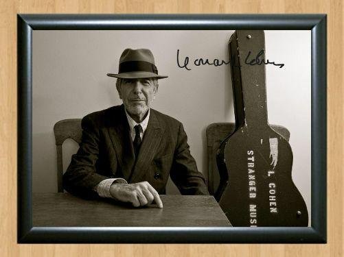 Leonard Cohen Signed Autographed Photo Poster Print Memorabilia A2 16 ...