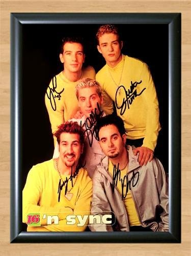 NSYNC 'N Sync Signed Autographed Photo Poster Print Memorabilia A2 16 ...