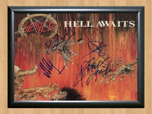 Slayer Band Signed Autographed Photo Poster Print Memorabilia A2 16 ...