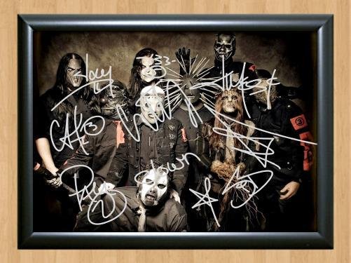 Slipknot Band Signed Autographed Photo Poster Print Memorabilia A2 16 ...