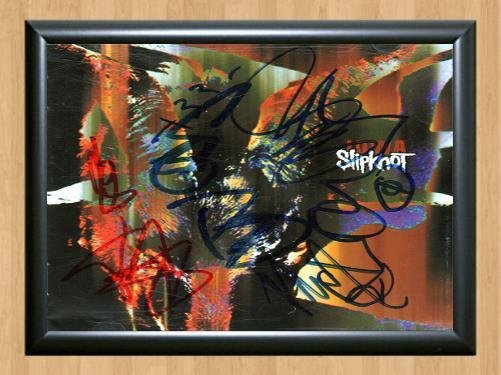 Slipknot Band Signed Autographed Photo Poster Print Memorabilia A2 16 ...