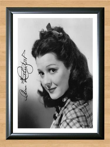 Ann Rutherford Gone with the Wind Signed Autographed Photo Poster Print ...