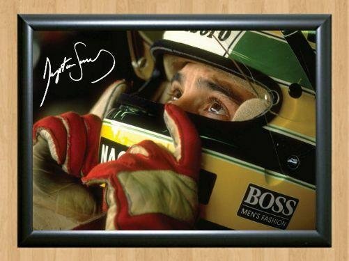 Ayrton Senna Signed Autographed Photo Poster Print Memorabilia A2 16 ...
