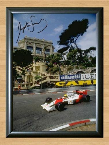 Ayrton Senna Signed Autographed Photo Poster Print Memorabilia A2 16 ...