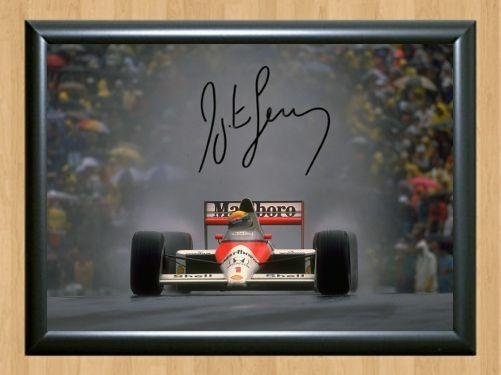 Ayrton Senna Signed Autographed Photo Poster Print Memorabilia A2 16 ...