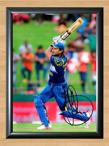 Kumar Sangakkara Signed Autographed Photo Poster Print Memorabilia A2 ...