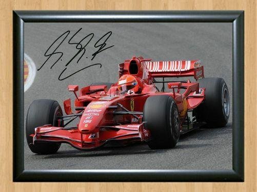 Michael Schumacher Signed Autographed Photo Poster Print Memorabilia A2 ...