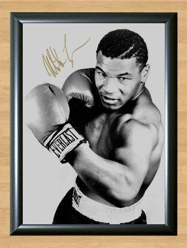 Mike Tyson Signed Autographed Photo Poster Print Memorabilia A2 16.5x23.4""