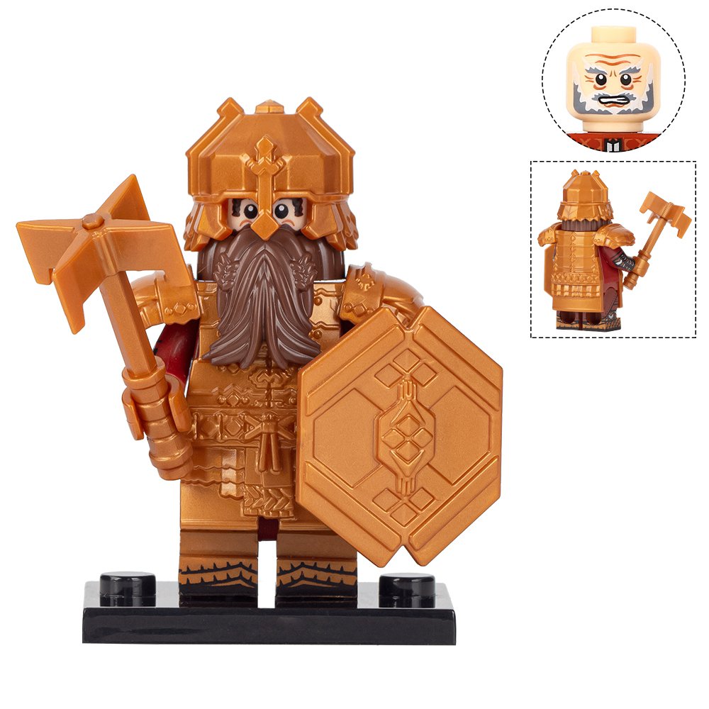 Nori (Heavy Regal Armor) Dwarf Warrior The Hobbit Minifigures Block Toys
