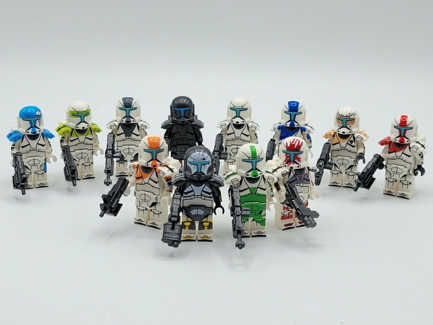 Star Wars Republic Delta Squad Clone Commando Gregor Fixer Sev 12Pcs ...