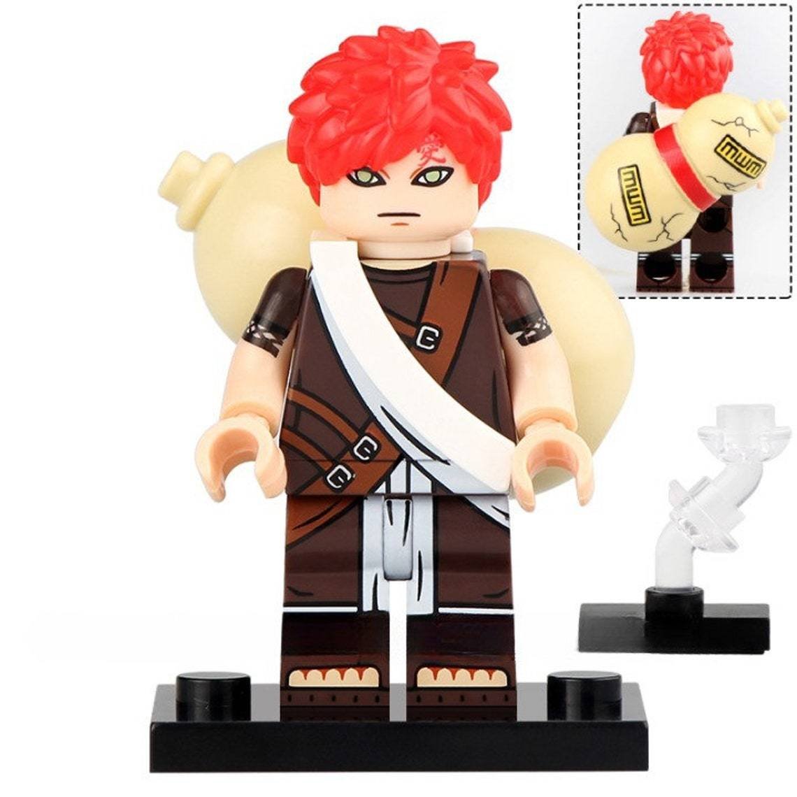 Naruto Series Young Gaara Minifigures Weapons and Accessories