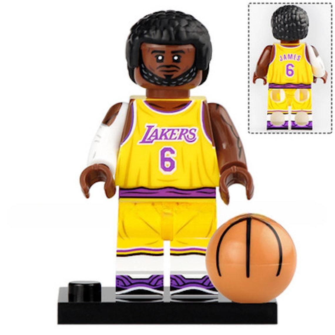 Basketball NBA Player LeBron James Minifigures Accessories