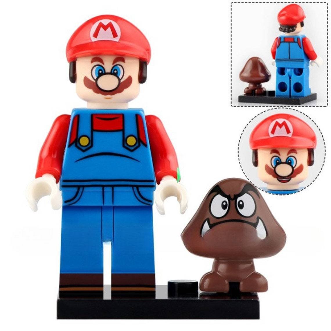 Super Mario and Goomba Custom Minifigures Accessories