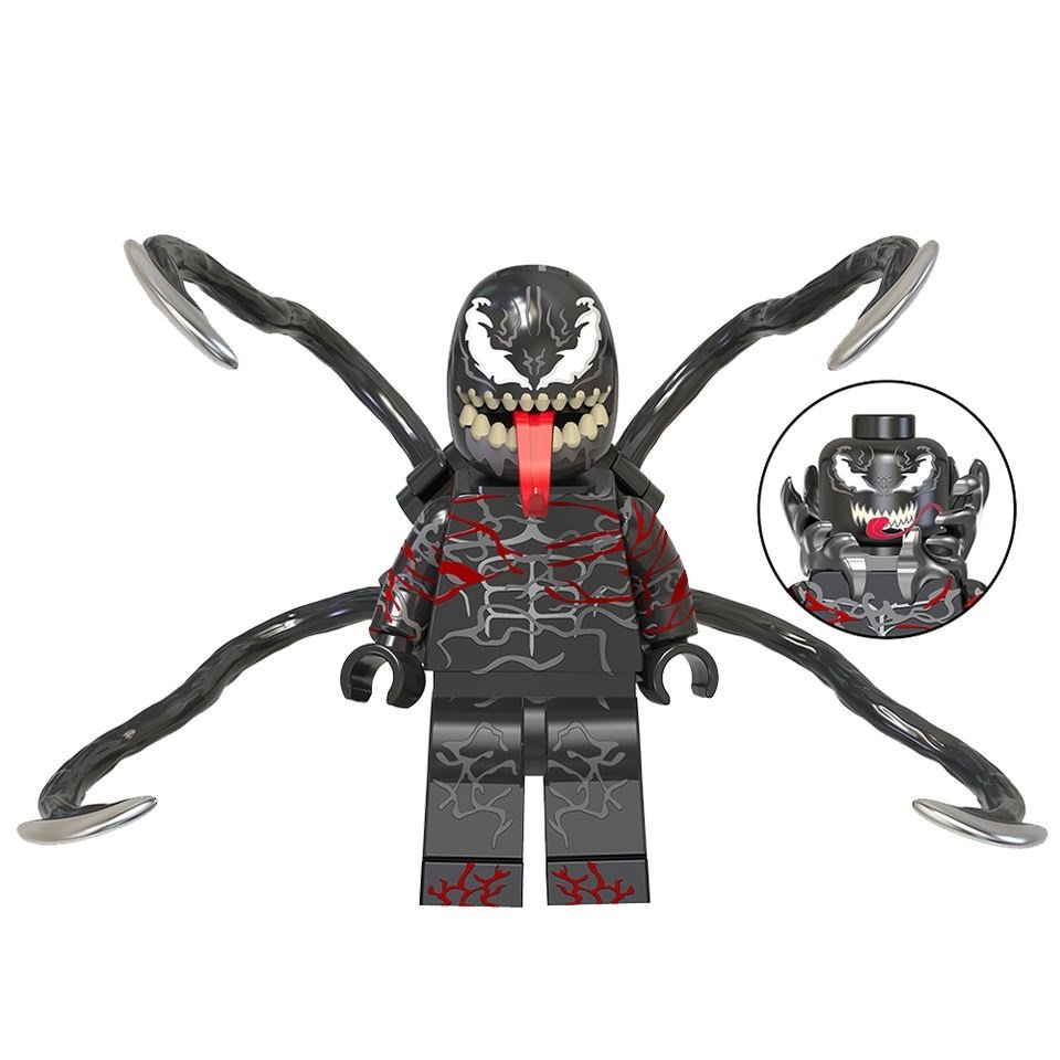 Riot Symbiote Marvel Venom Minifigures Weapons and Accessories
