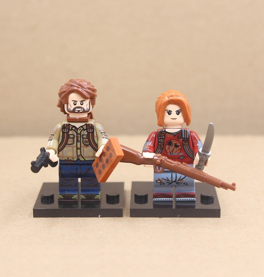 2pcs Joel and Ellie The Last of Us Minifigures Set