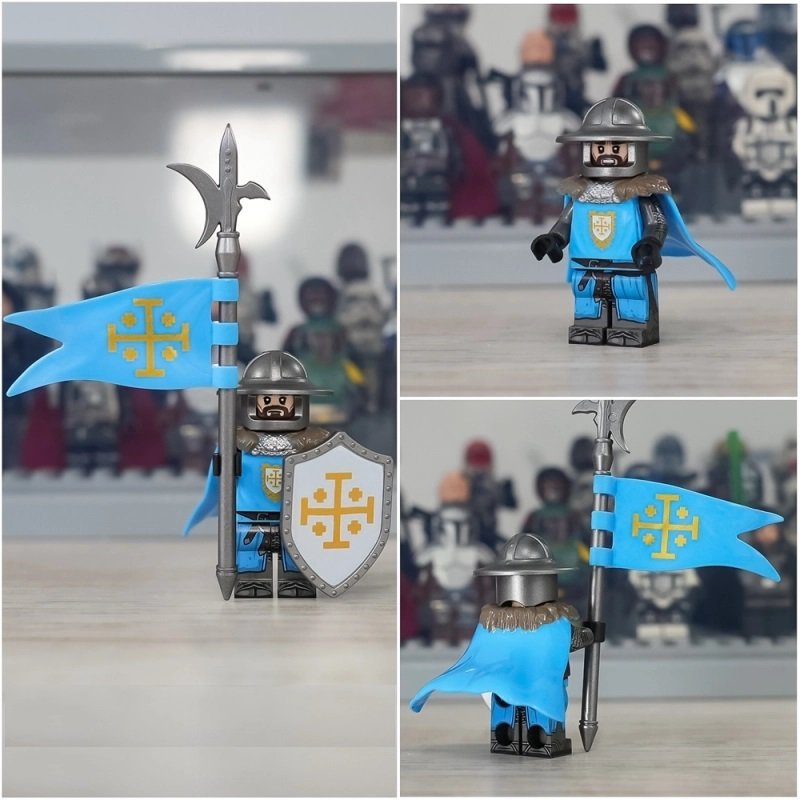 4pcs Crusader The Knight of Jerusalem Swordsman Maceman Minifigures Set