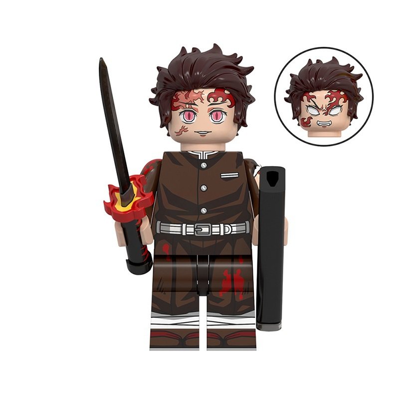 Tanjiro Kamado Demon Slayer Mark Minifigures Weapon and Accessories