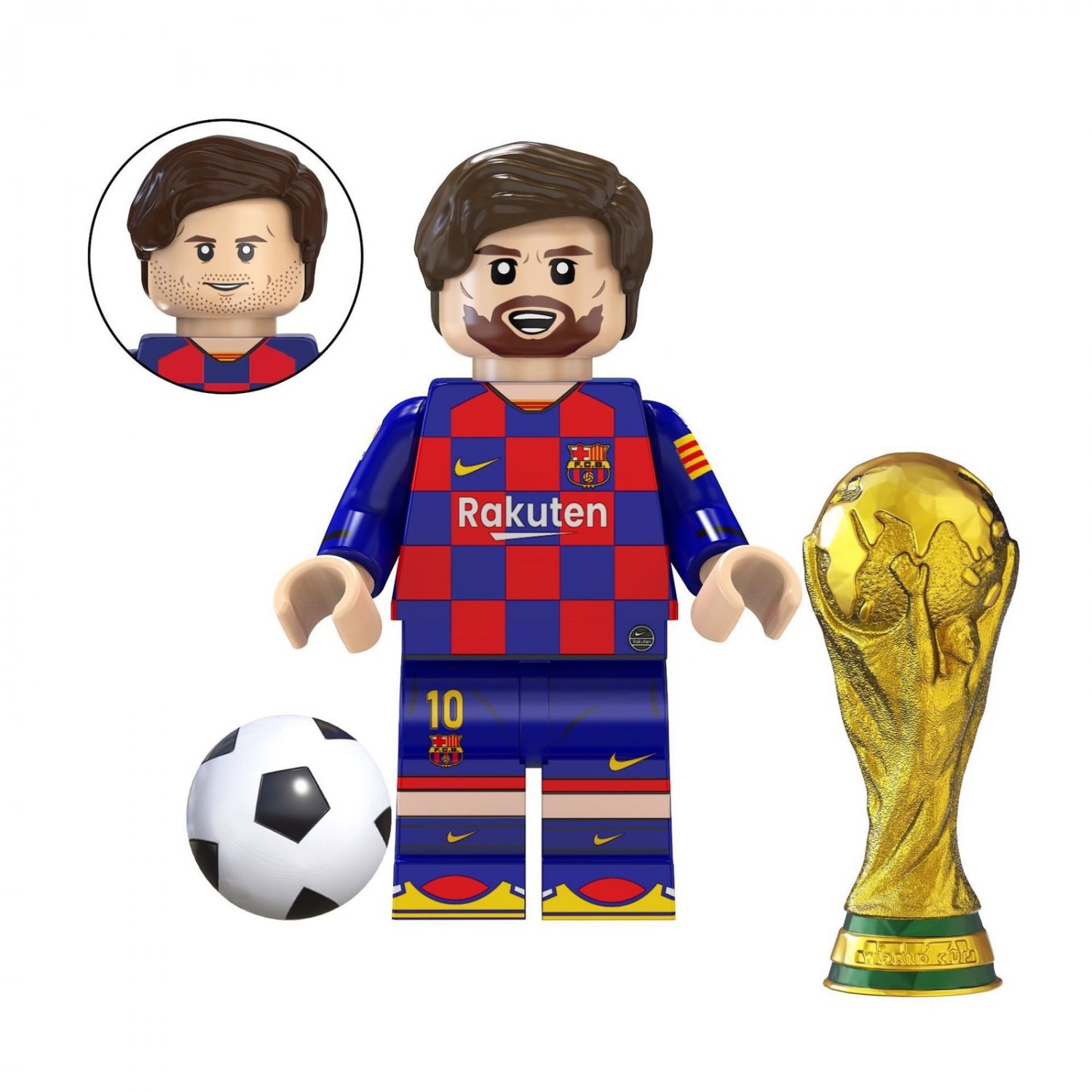 Lionel Messi Famous Football Player Minifigures Building Toys