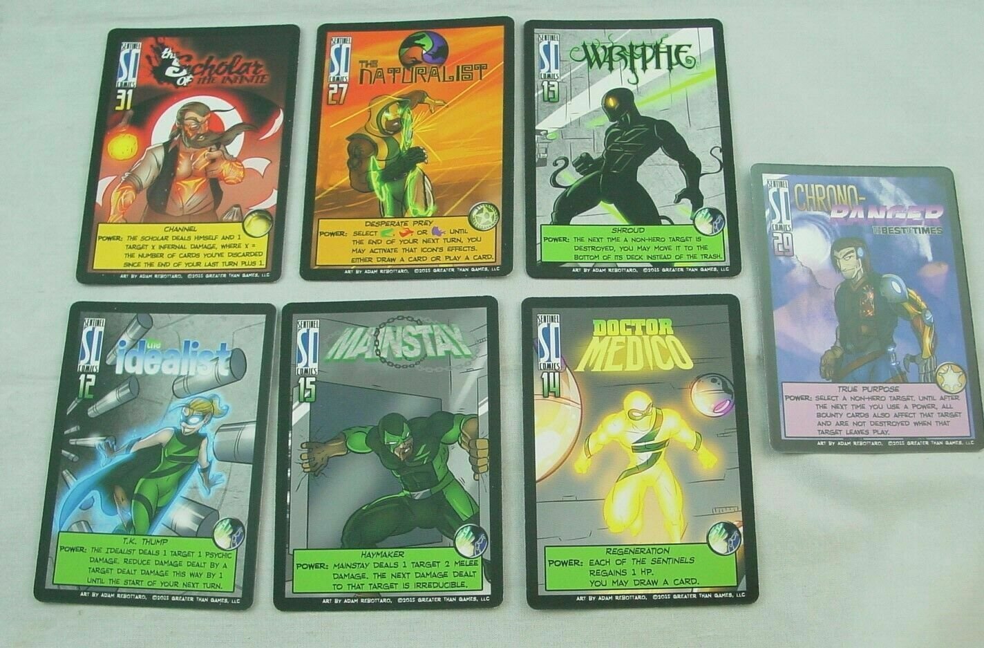 Sentinels of the Multiverse 7-Card Villains Promo Set Chrono Ranger (SOTM)