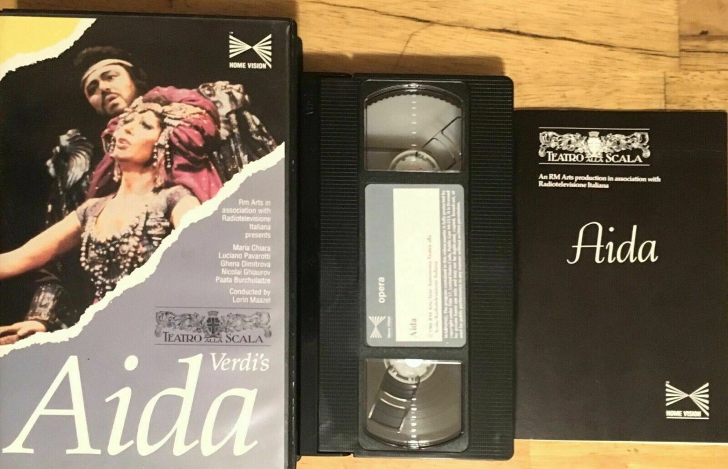 Verdi - Aida (VHS) Rare 1986 Teatro Alla Scala with Luciano Pavarotti ...