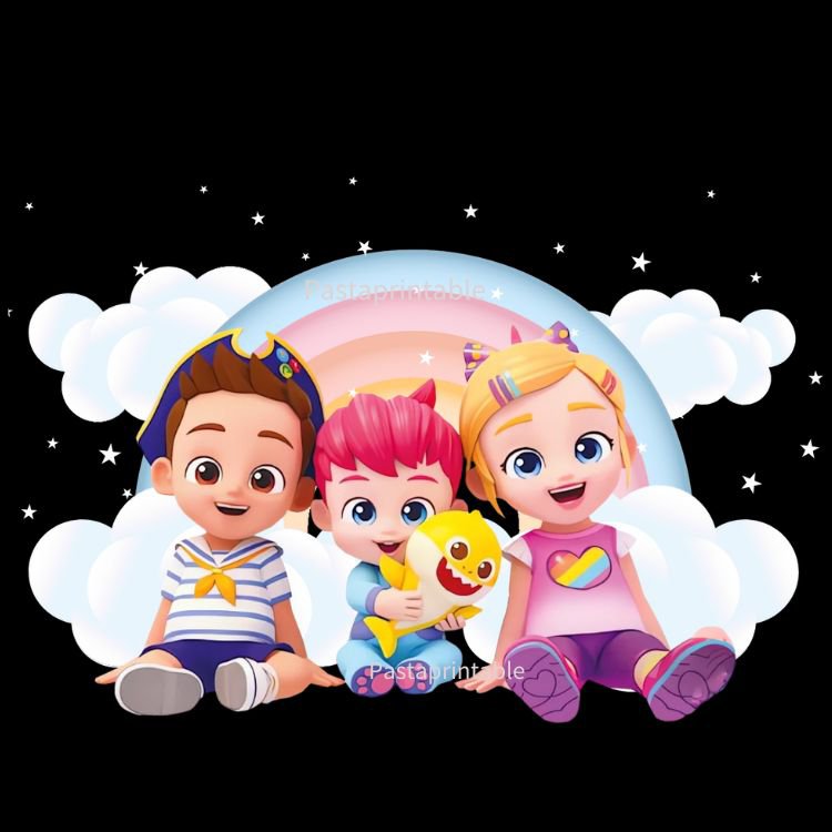 Bebefinn Baby Rainbow PNG Clipart Instant Download