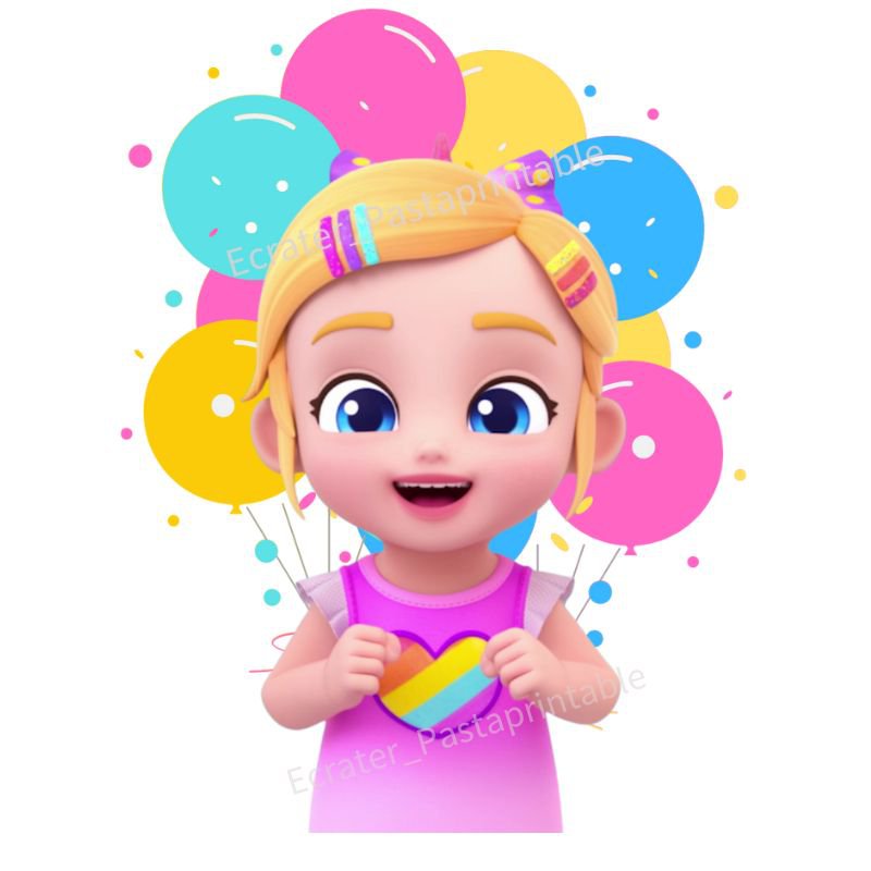 Bebefinn Baby Girl PNG Clipart Image