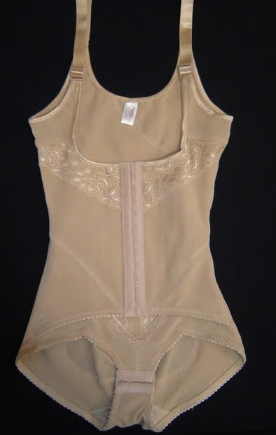 BRALESS WAIST CINCHER FULL BODY SUIT SHAPER WHITE 3XL