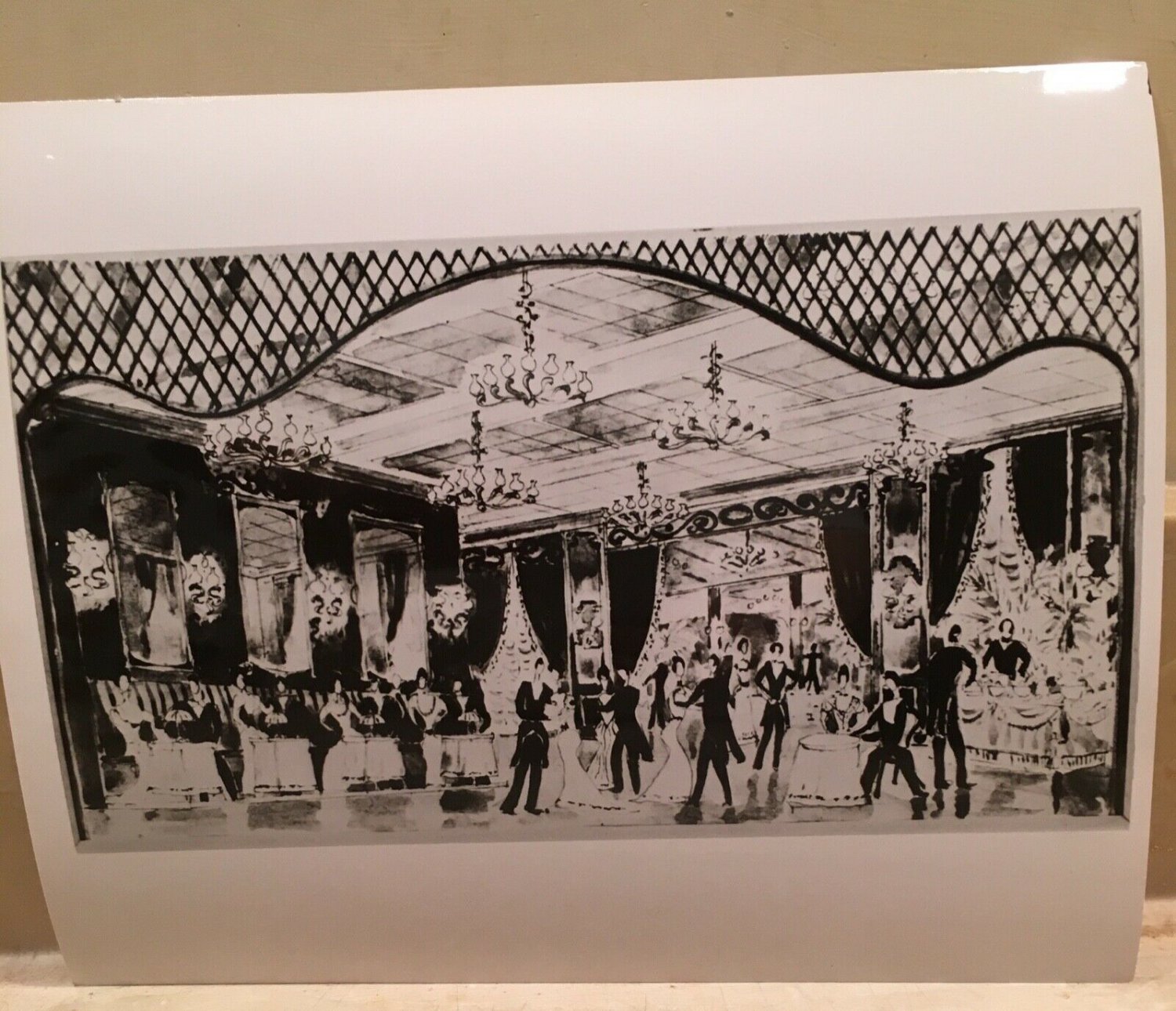 10" by 8" 1973 Original Photograph Gigi Civic Light Opera Set Design ...