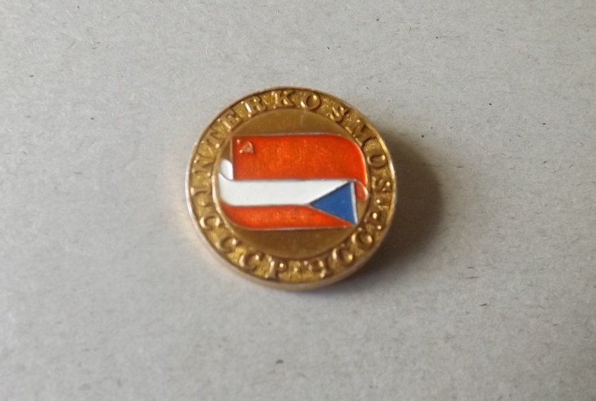 SOVIET UNION CZECHOSLOVAKIA CCCP YCCP INTERKOSMOS PIN BADGE