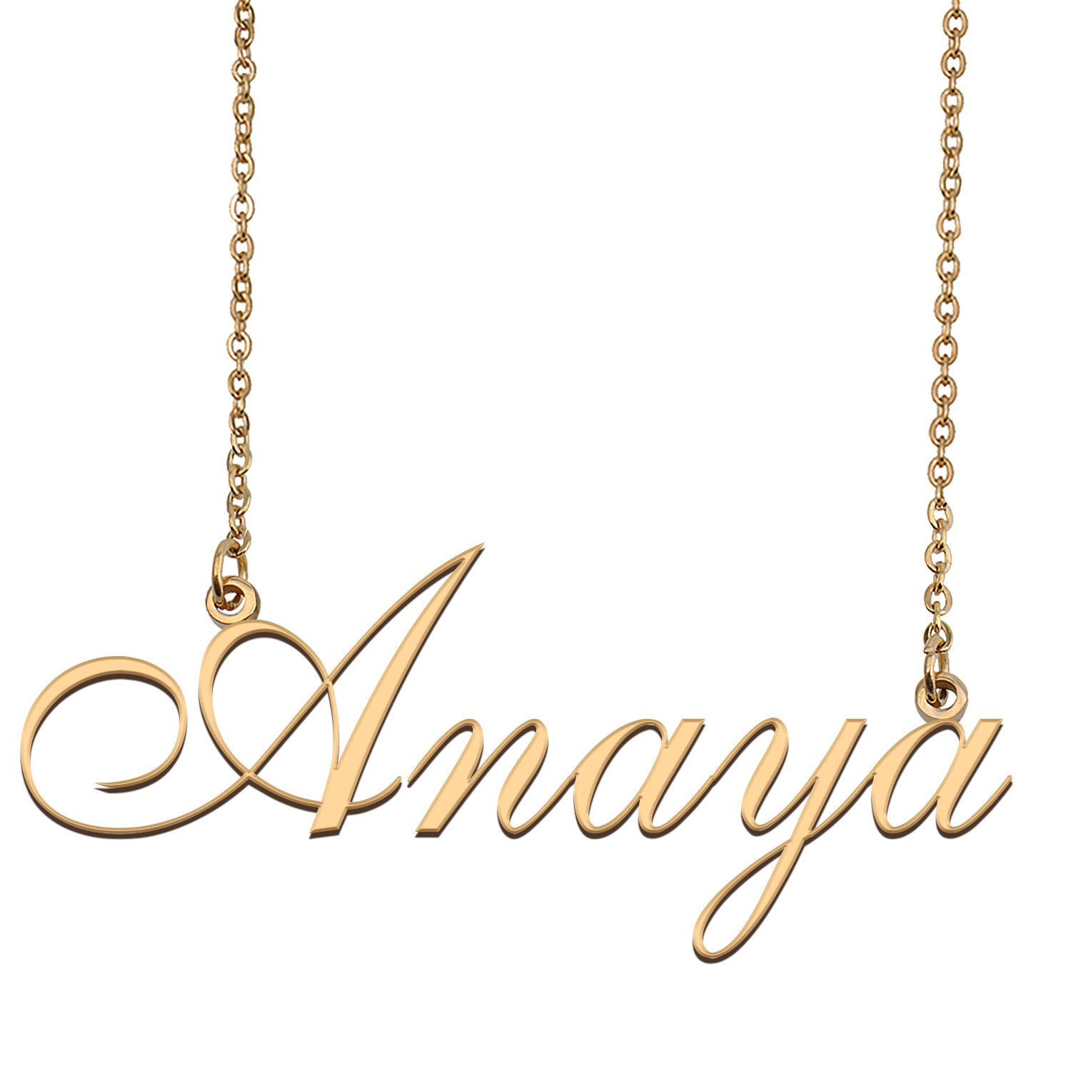 Customized Simple My Name Necklace Jewelry Gifts for Girls Anaya