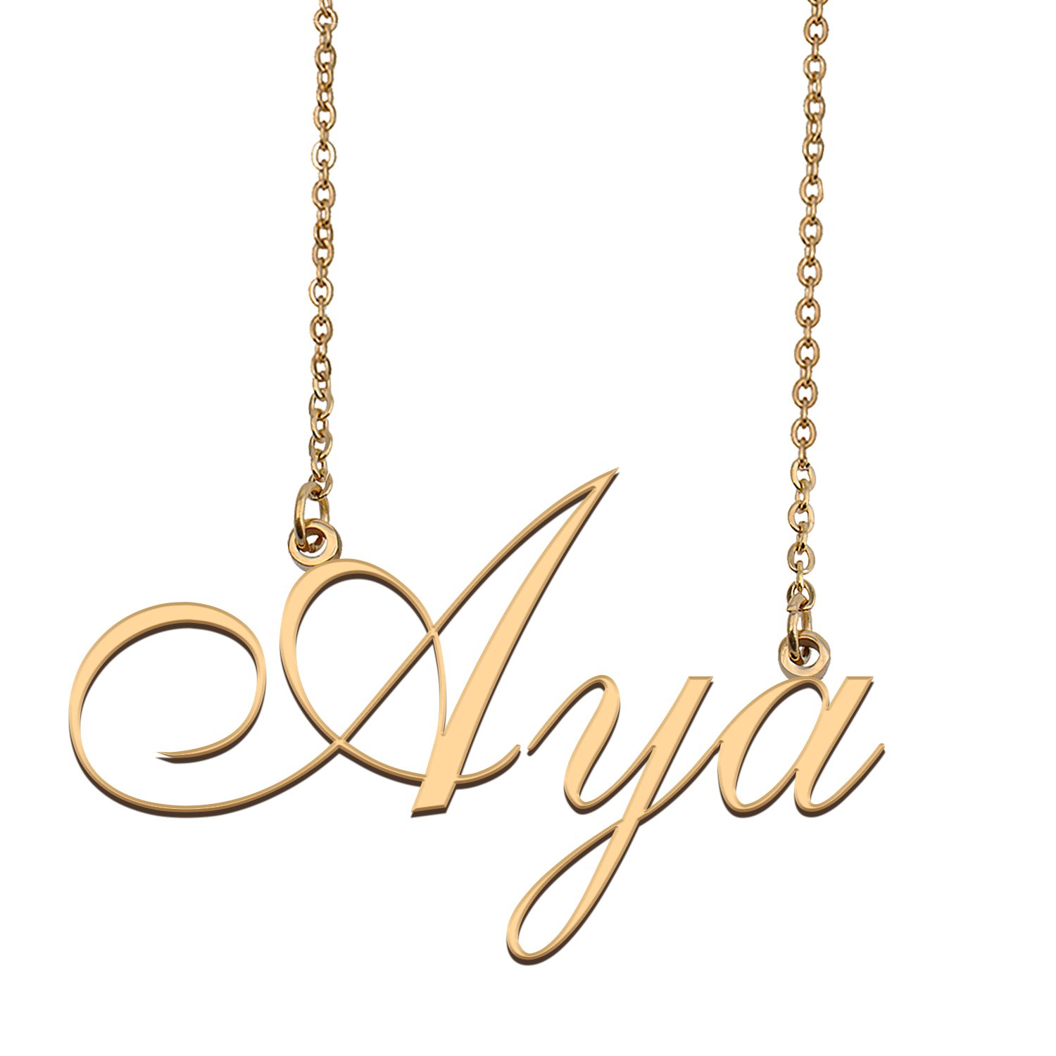 Customized Simple My Name Necklace Jewelry Gifts for Girls Aya
