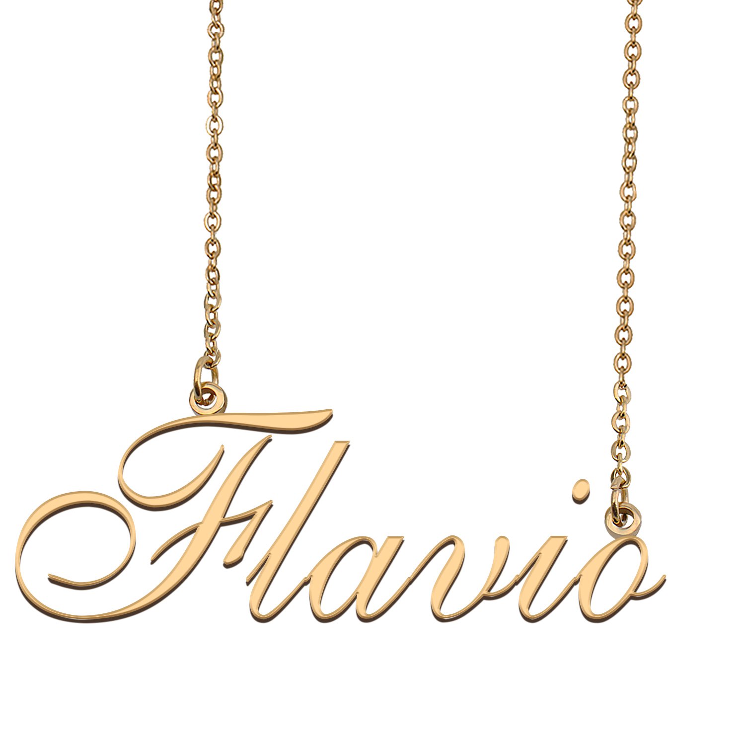 Custom Name Necklace Awesome Gift for My Best Friend Flavio