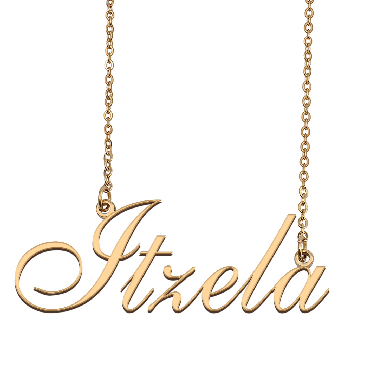 Personalized My Name Necklace Dainty personal Initial Necklace Itzela