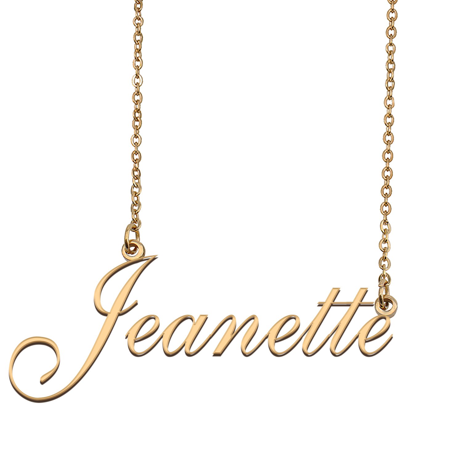 Customized Custom Script Name Necklace for Women Jeanette