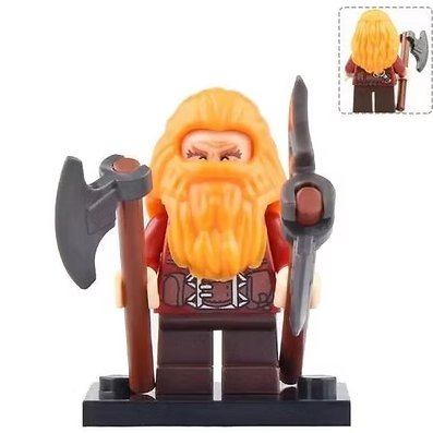 Gloin Dwarf LOTR Lord of the Rings Hobbit Minifigure