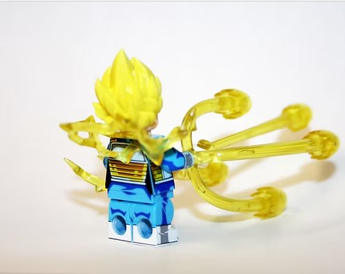 Vegeta Light Blue Dragon Ball Super Z Yellow weapon Minifigure TV ...