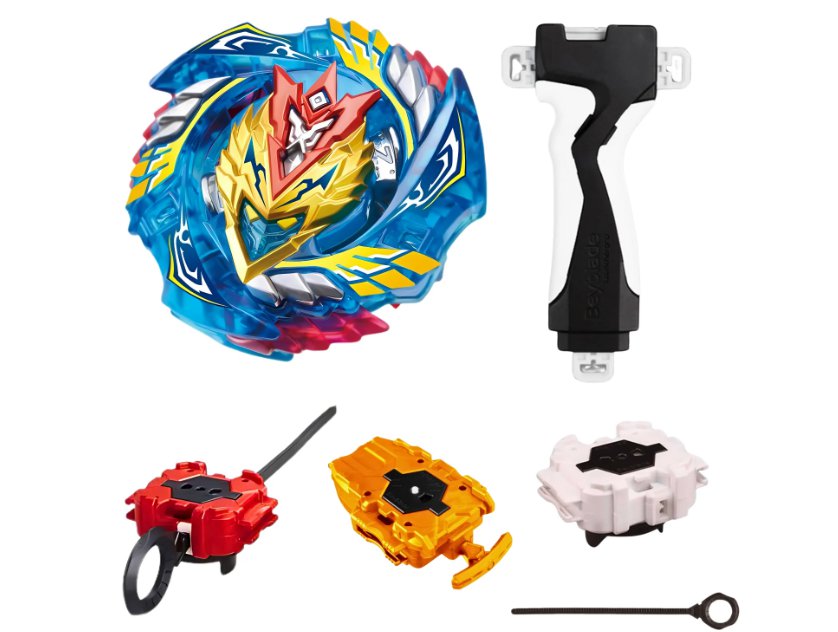 Cho-Z Valkyrie / Turbo Valtryek Burst Beyblade B-127 Bey + Random ...