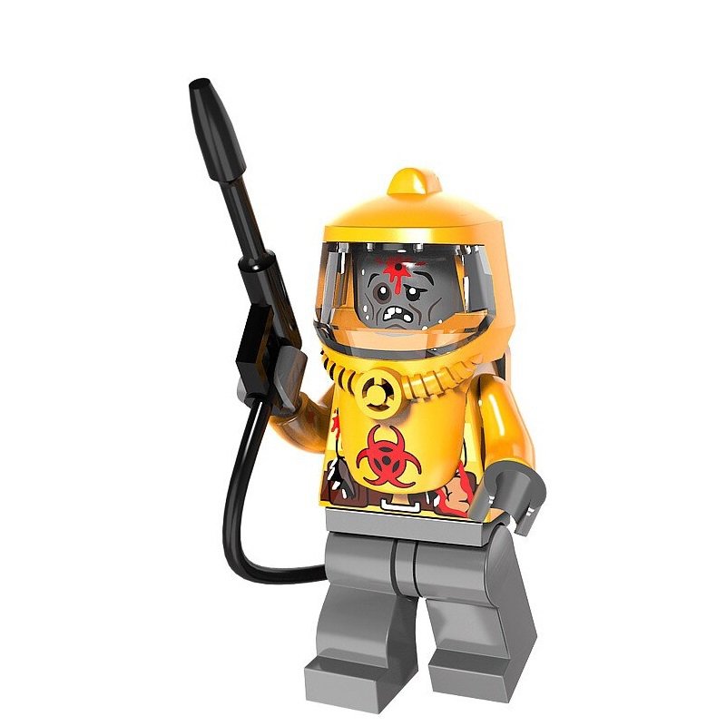 Radioactive Zombie (Hazmat Suit) Nuclear Biohazard Minifigures Toys